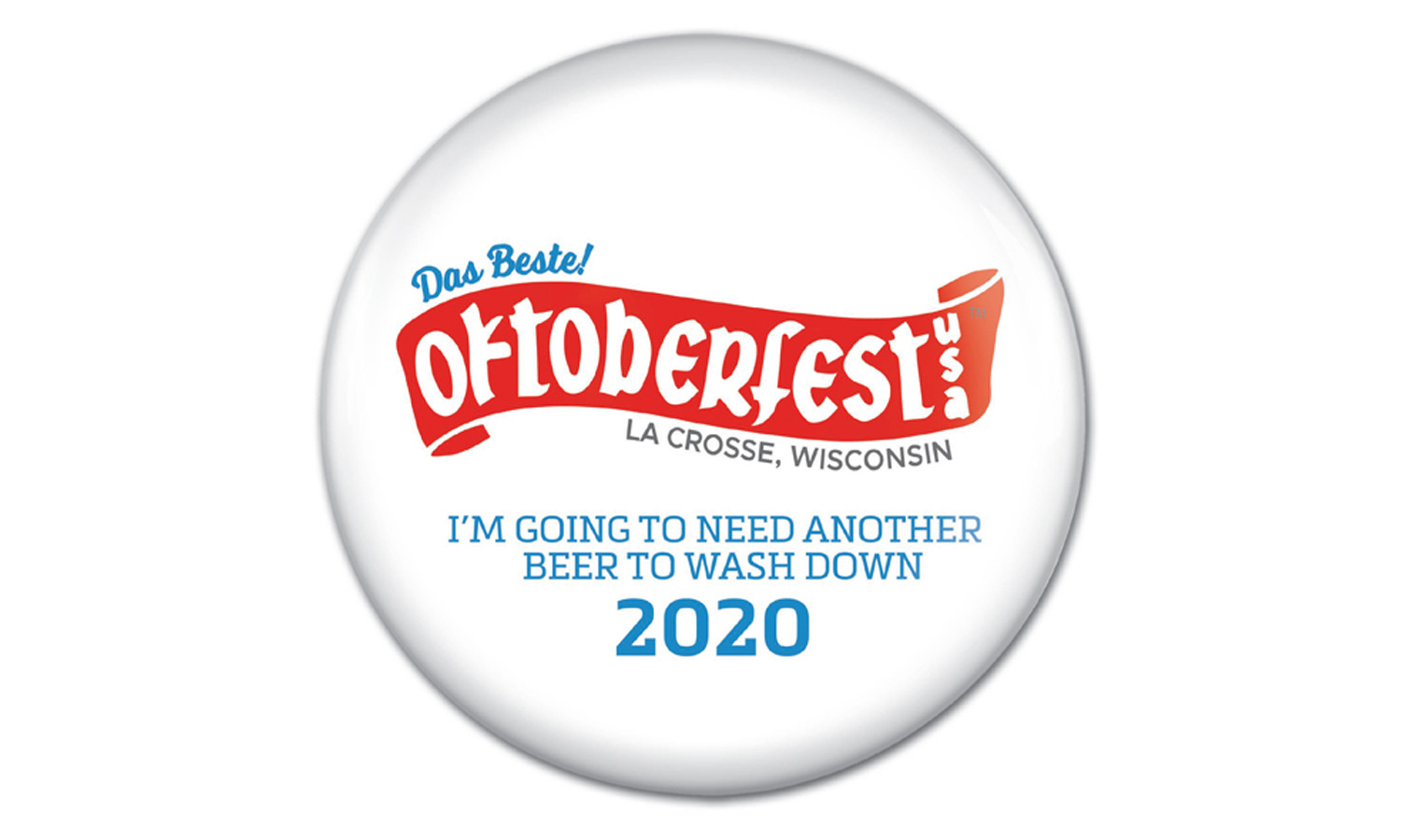 2020 Oktoberfest USA Button | Oktoberfest U.S.A. - La Crosse, Wisconsin 2020 Oktoberfest USA Button | Oktoberfest U.S.A. - La Crosse, Wisconsin
